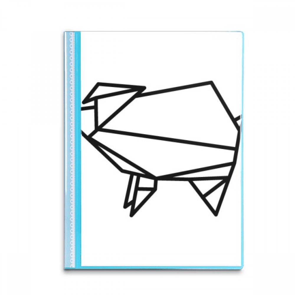 Origa Pig Geometric Shape Book Sheet Protectors Portfolio Binder Folder ...