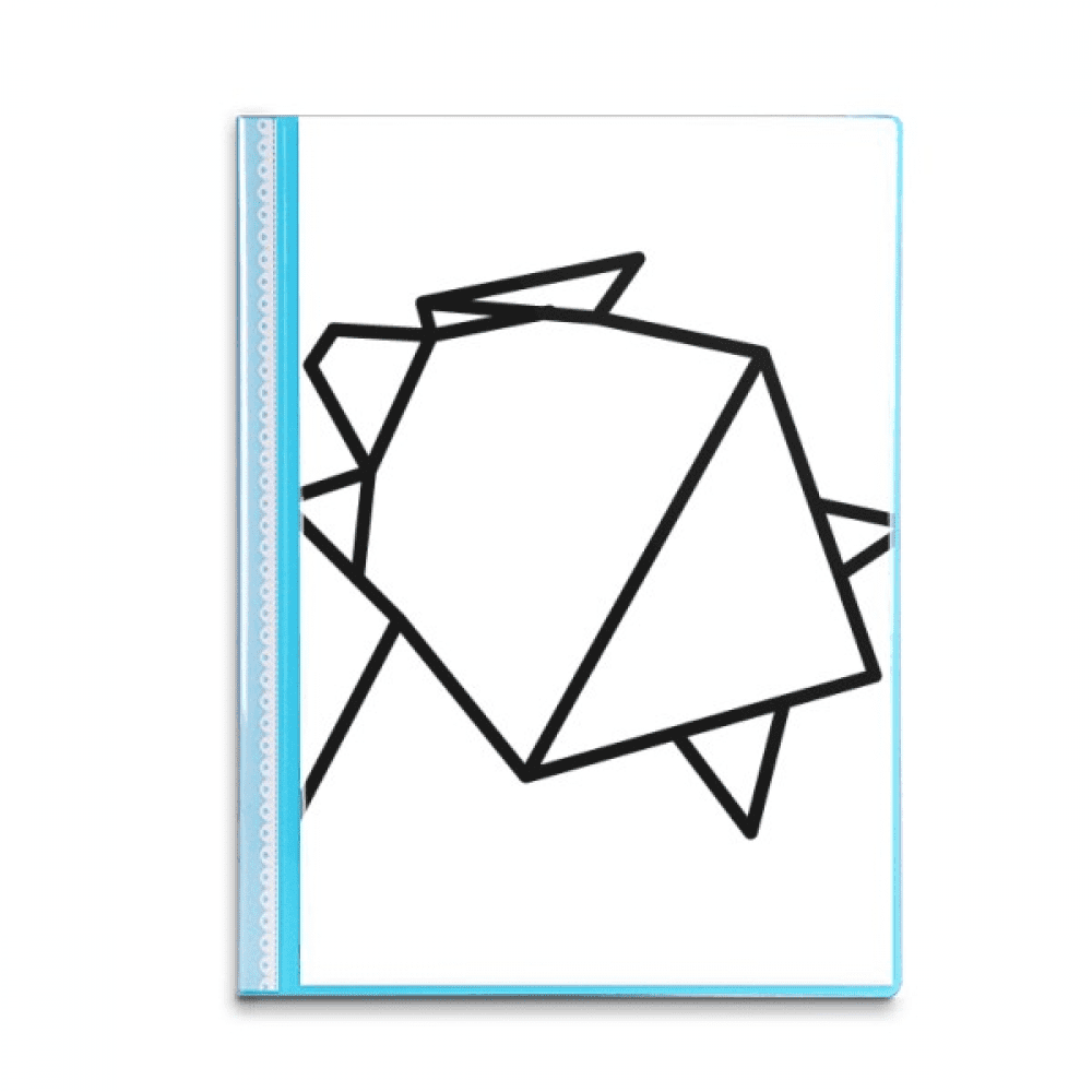 Origa Tortoise Geometric Shape Book Sheet Protectors Portfolio Binder ...
