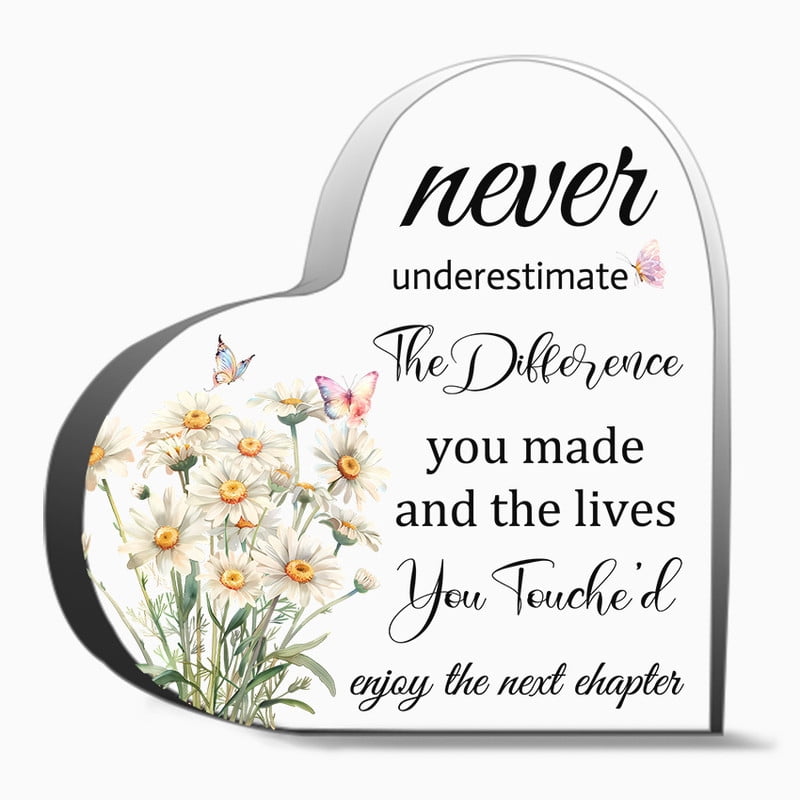 Origach Daisy Enjoy The Next Chapter Acrylic Keepsake For Retired ...
