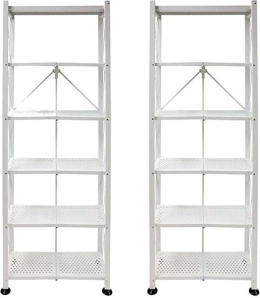 Origami 2 Pack 6 Shelf Open Styled Organizational Deco Rack Bookshelf ...
