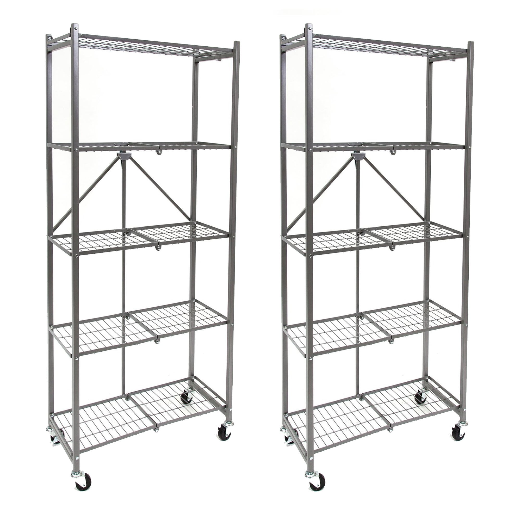 Origami 2 Pack RPR Series 5 Shelf Steel Rack Holds up to 100 Pounds ...