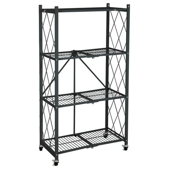 "Origami Rack 4-Tier Heavy Duty Garage Shelving Unit, Foldable Steel ...