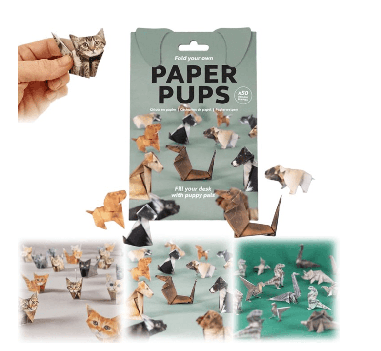 Origami Animal Shaped Decoration Kit Fold Your Own Paper Cats 3D ...