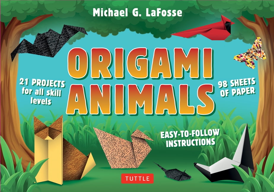 Origami Animals Kit: Make Colorful and Easy Origami Animals: Kit ...