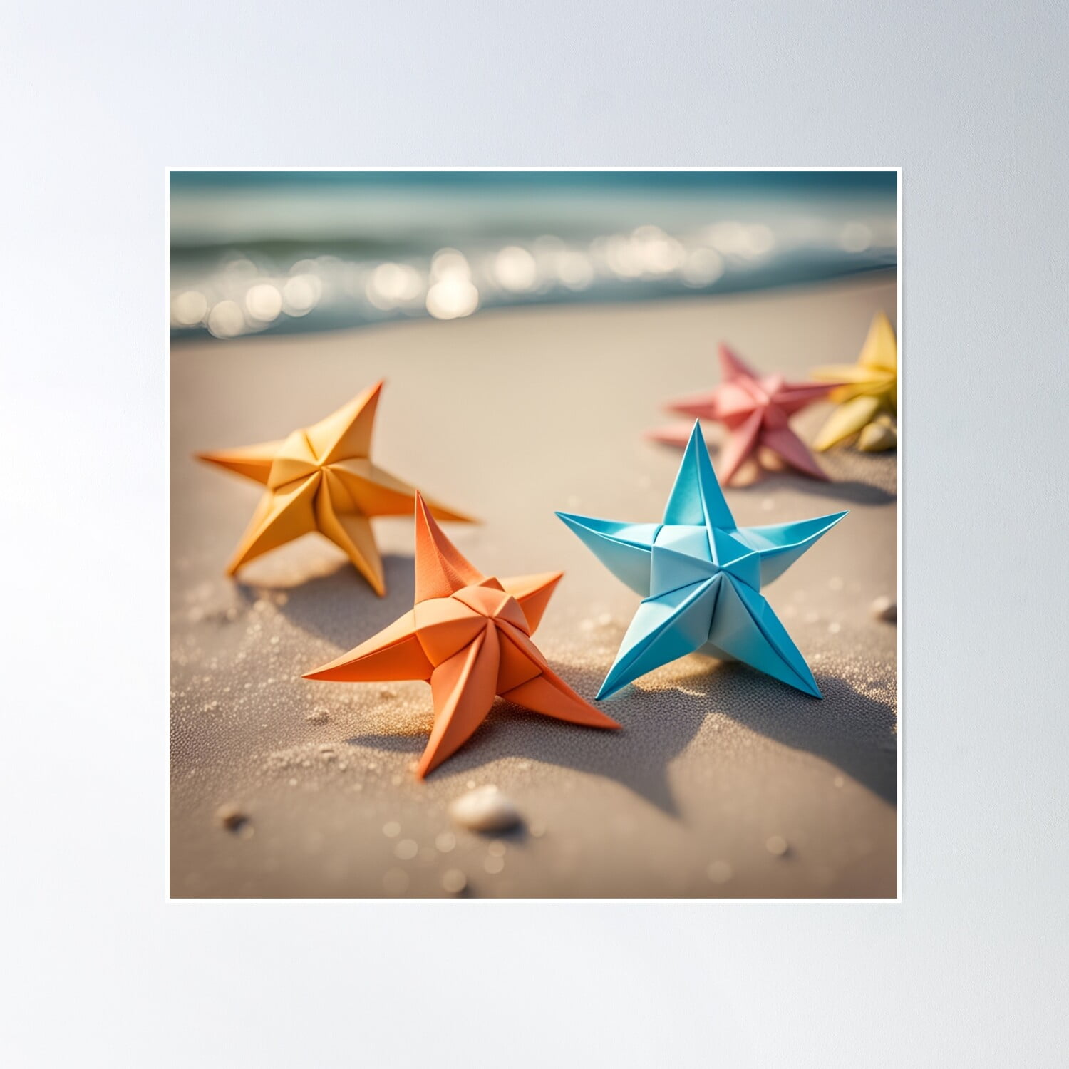 Origami Art - Graceful Orbs Of The Shore: Starfishes Basking In Coastal ...