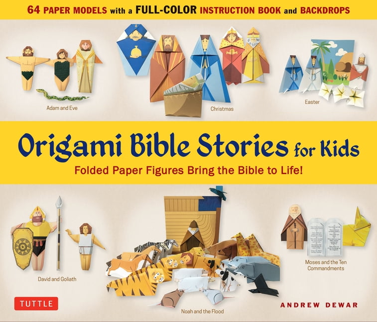 Origami Bible Stories for Kids Kit: Fold Paper Figures and Stories ...