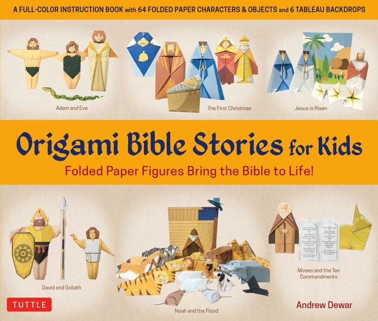 Origami Bible Stories for Kids Kit: Folded Paper Figures and Stories ...