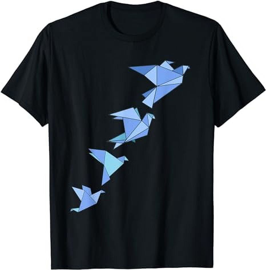 Origami Bird as Japanese Origami Folding Paper T-Shirt - Walmart.com