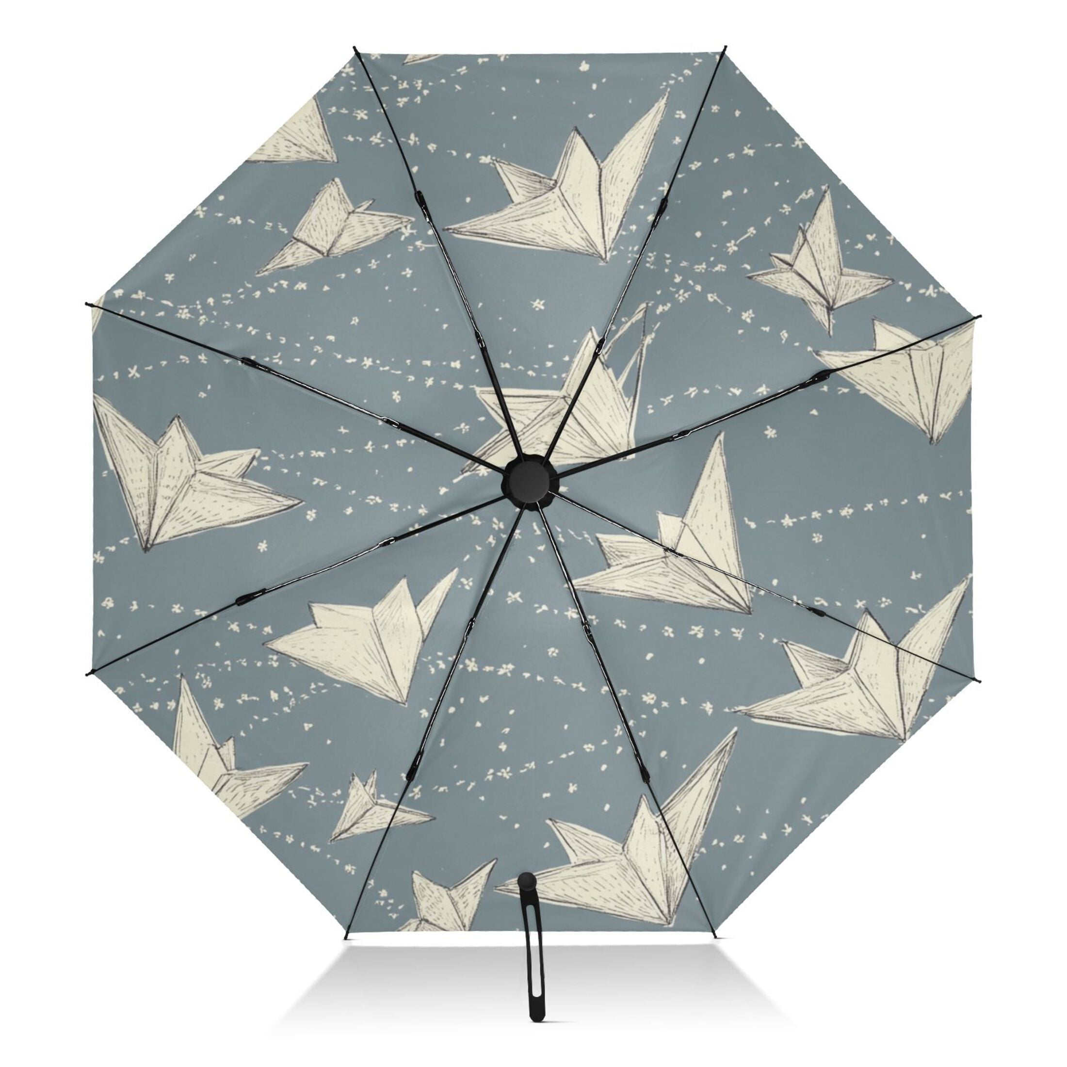 Origami Birds Pattern Extra Large Automatic Umbrella, UV Protection ...