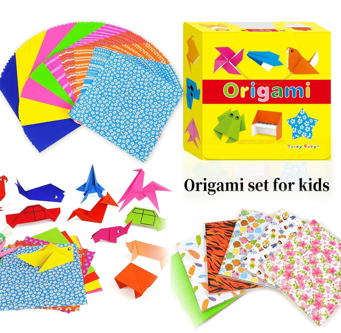 Origami Craft Set for IFF17 Kids - 400 Paper with Instruction Book of ...