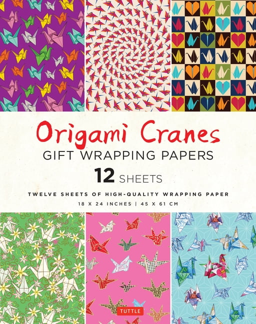 Origami Cranes Gift Wrapping Papers - 12 Sheets: 18 X 24 Inch (45 X 61 CM) Wrapping Paper (Other ...