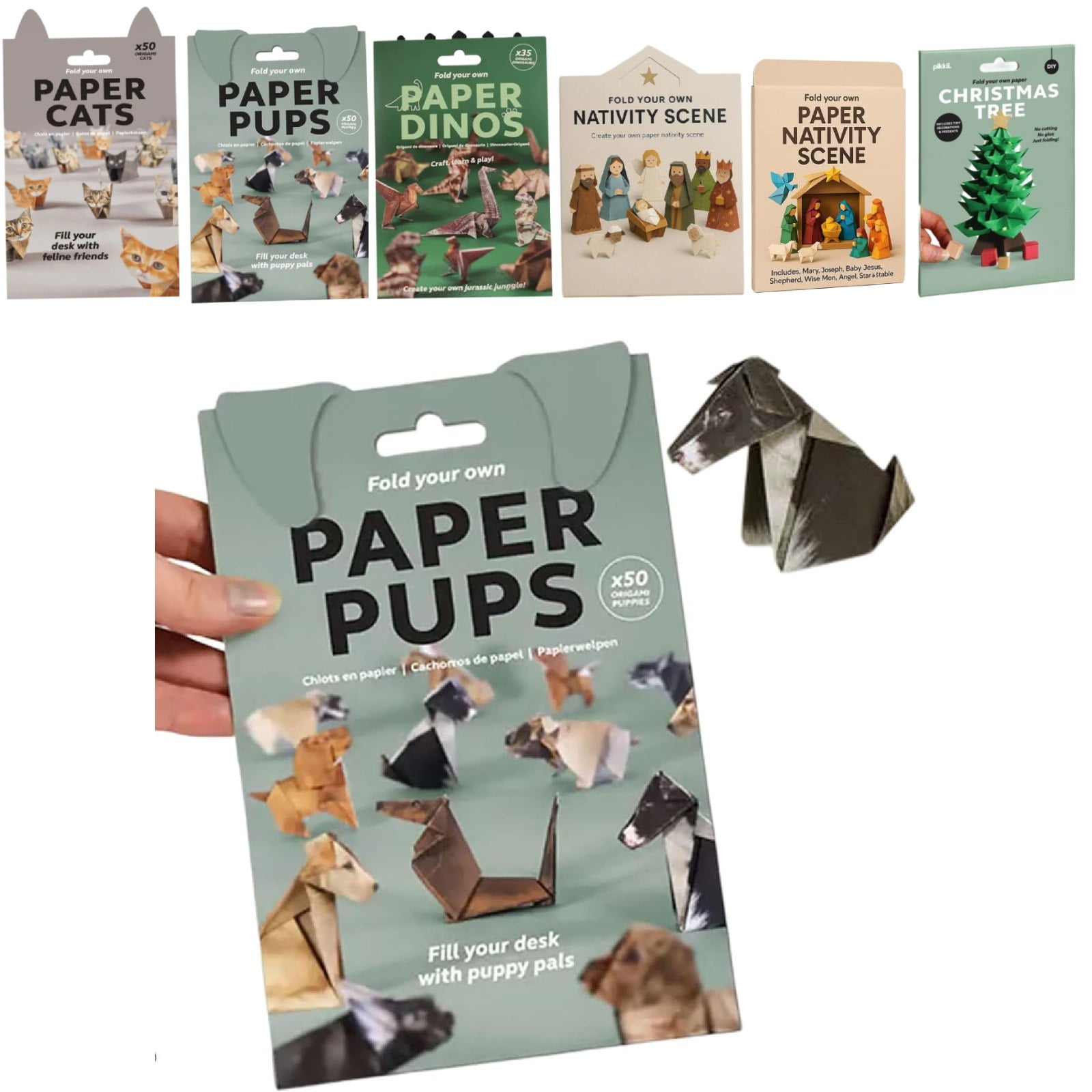 Origami Dogs Kit for Adults, 50 Sheets DIY Paper Dogs Kit, DIY Paper ...