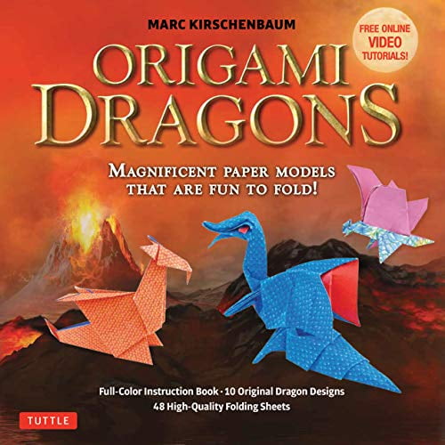 Pre-Owned Origami Dragons Kit: Magnificent Paper Models That Are Fun to Fold! (Includes Free ...