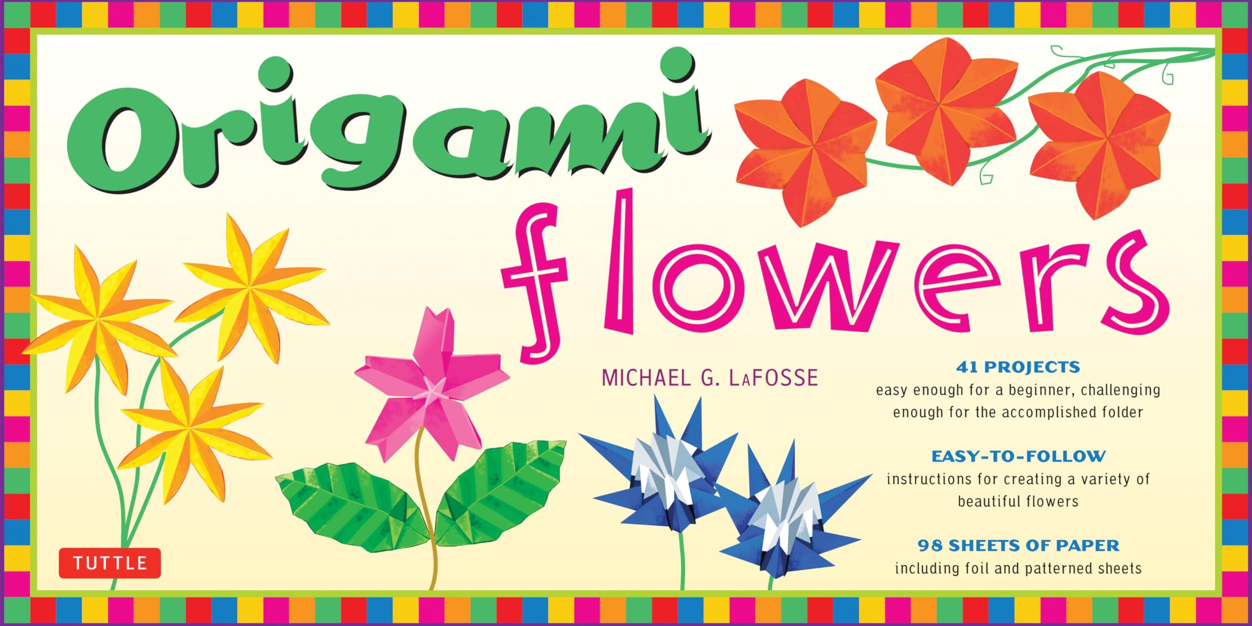 Origami Flowers Kit: Fold EC36 Lovely Daises, Lilies, Lotus Flowers and ...