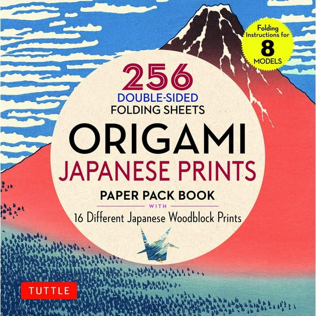 Origami Japanese Prints Paper Pack Book: 256 Double-Sided Folding ...