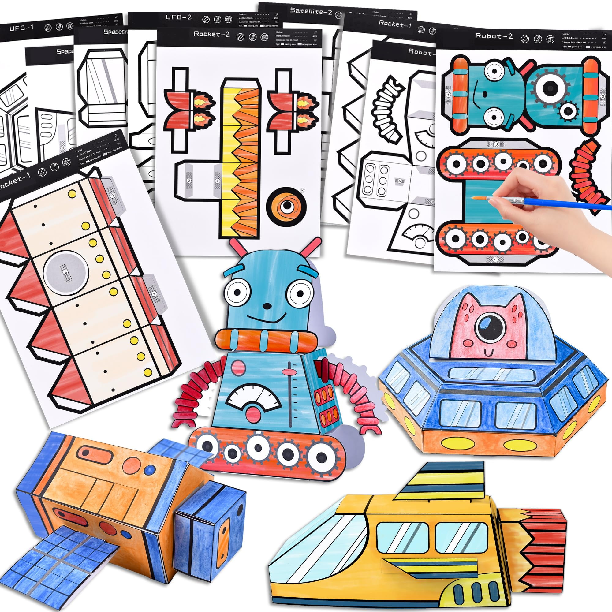 Origami Kit for Kids,Space EC36 Adventure Theme 3D Doodle Handmade ...