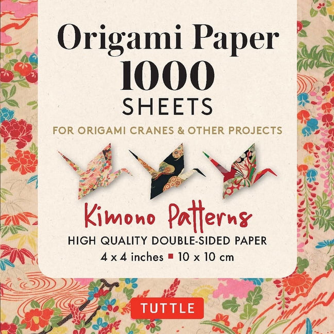 Origami Paper 1,000 Sheets Kimono Patterns 4 (10 CM): Tuttle Origami ...