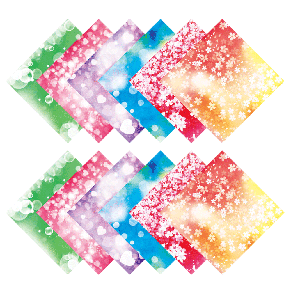 Origami Paper 100 Sheets 6 inches Square Differents Color on Both Sides ...