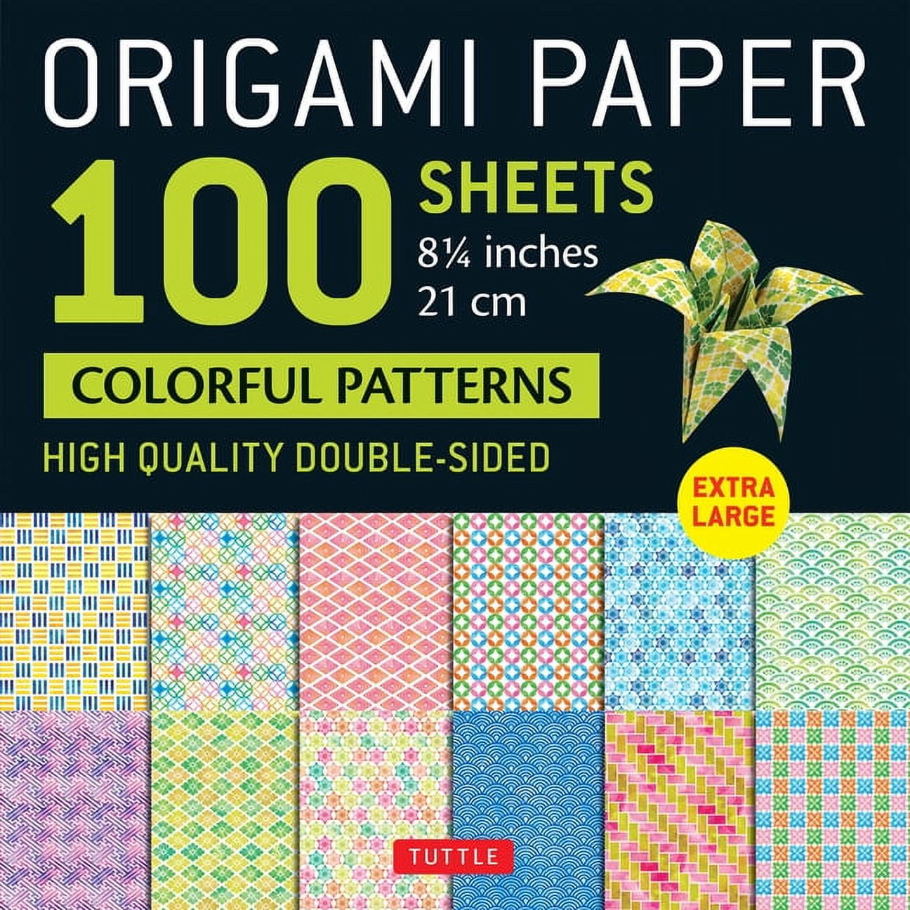 Origami Paper 100 Sheets Colorful Patterns 8 1/4 (21 CM): Extra Large ...