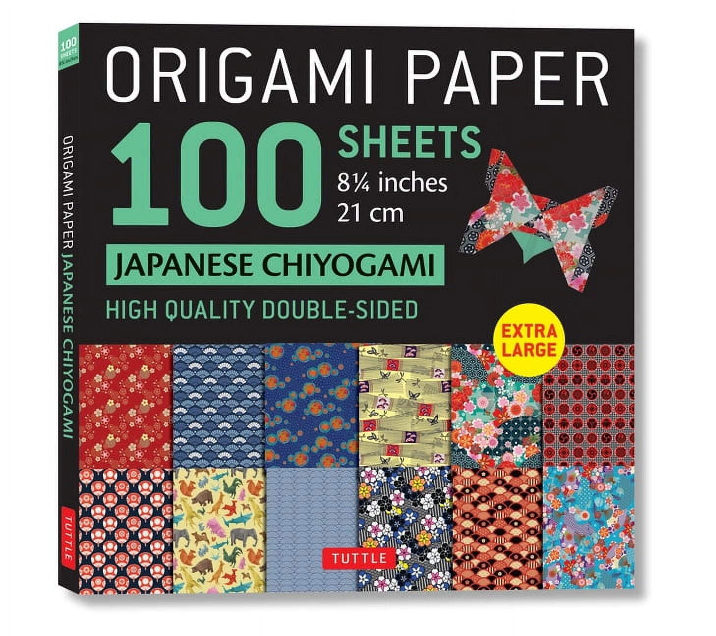 Origami Paper 100 Sheets Japanese Chiyogami 8 1/4 (21 CM): Extra Large ...