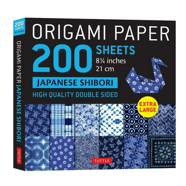 Origami Paper 200 Sheets Japanese Shibori 8 1/4 (21 CM): Extra Large ...