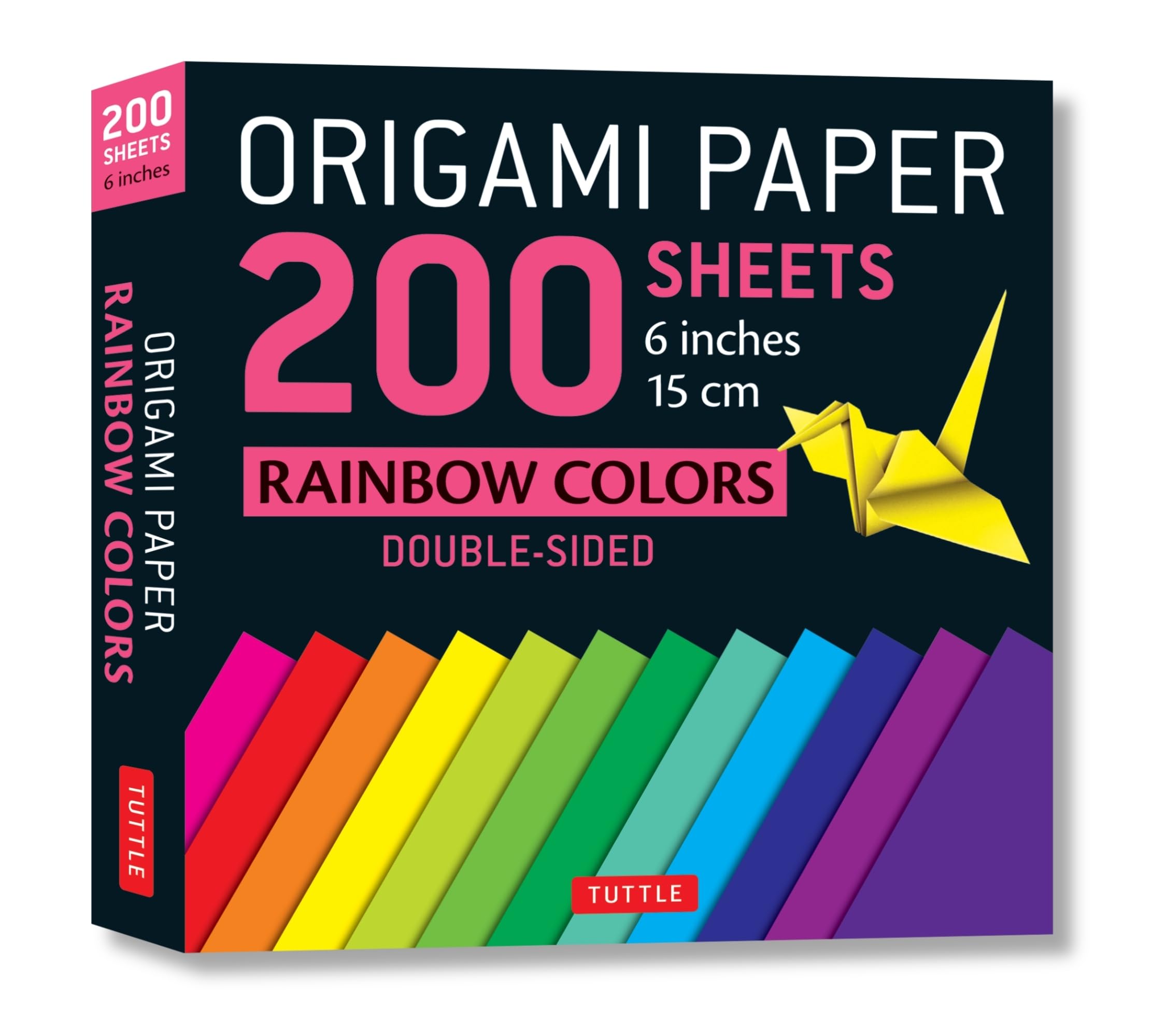 Origami Paper 200 sheets EC36 Rainbow Colors 6" (15 cm): Tuttle Origami ...