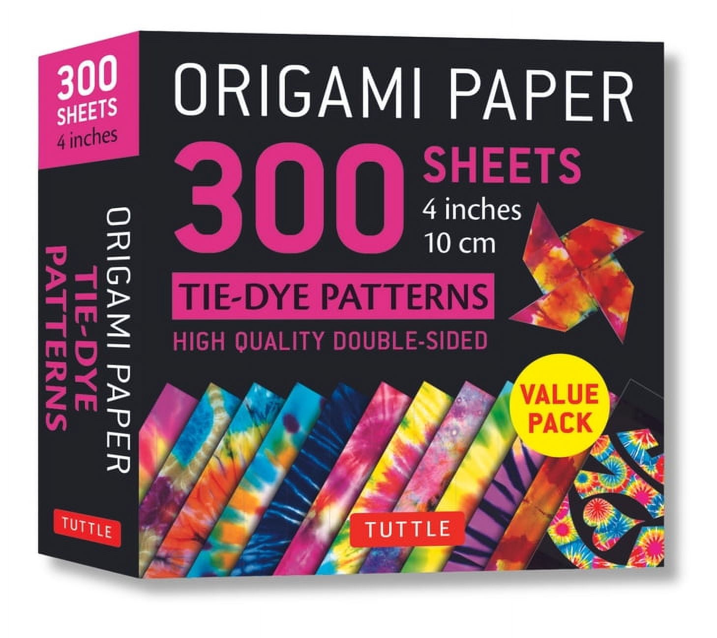 Origami Paper 300 Sheets Tie-Dye Patterns 4 (10 CM): Tuttle Origami ...