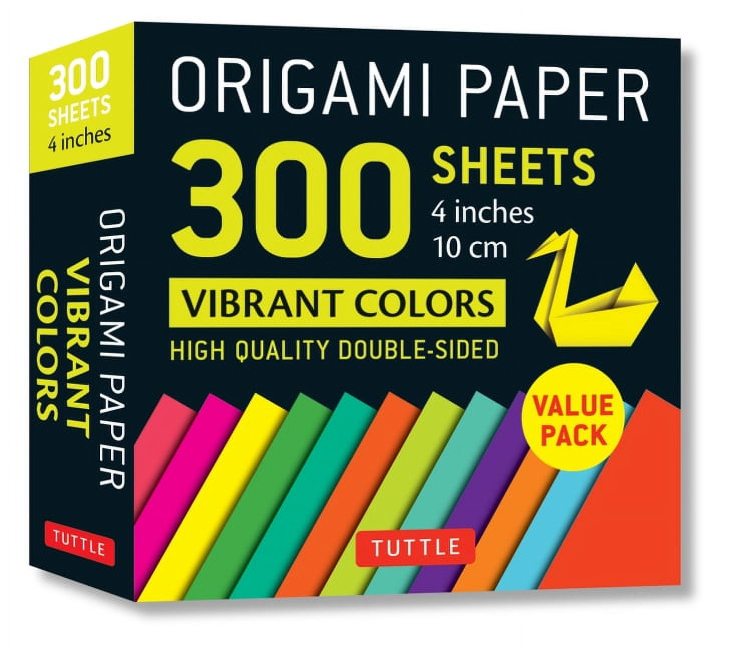 Origami Paper 300 Sheets Vibrant Colors 4 (10 CM): Tuttle Origami Paper ...