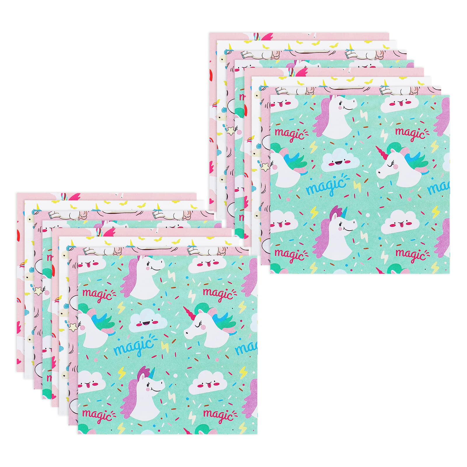 Origami Paper 400 Sheets TSF6 3.7 inches Green Dinosaur Both Sides Cute ...