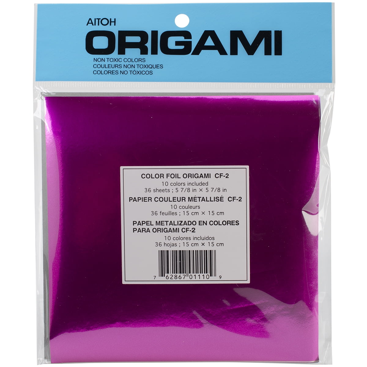 Origami Paper 5.875"X5.875" 36/Pkg-Assorted Foil - Walmart.com