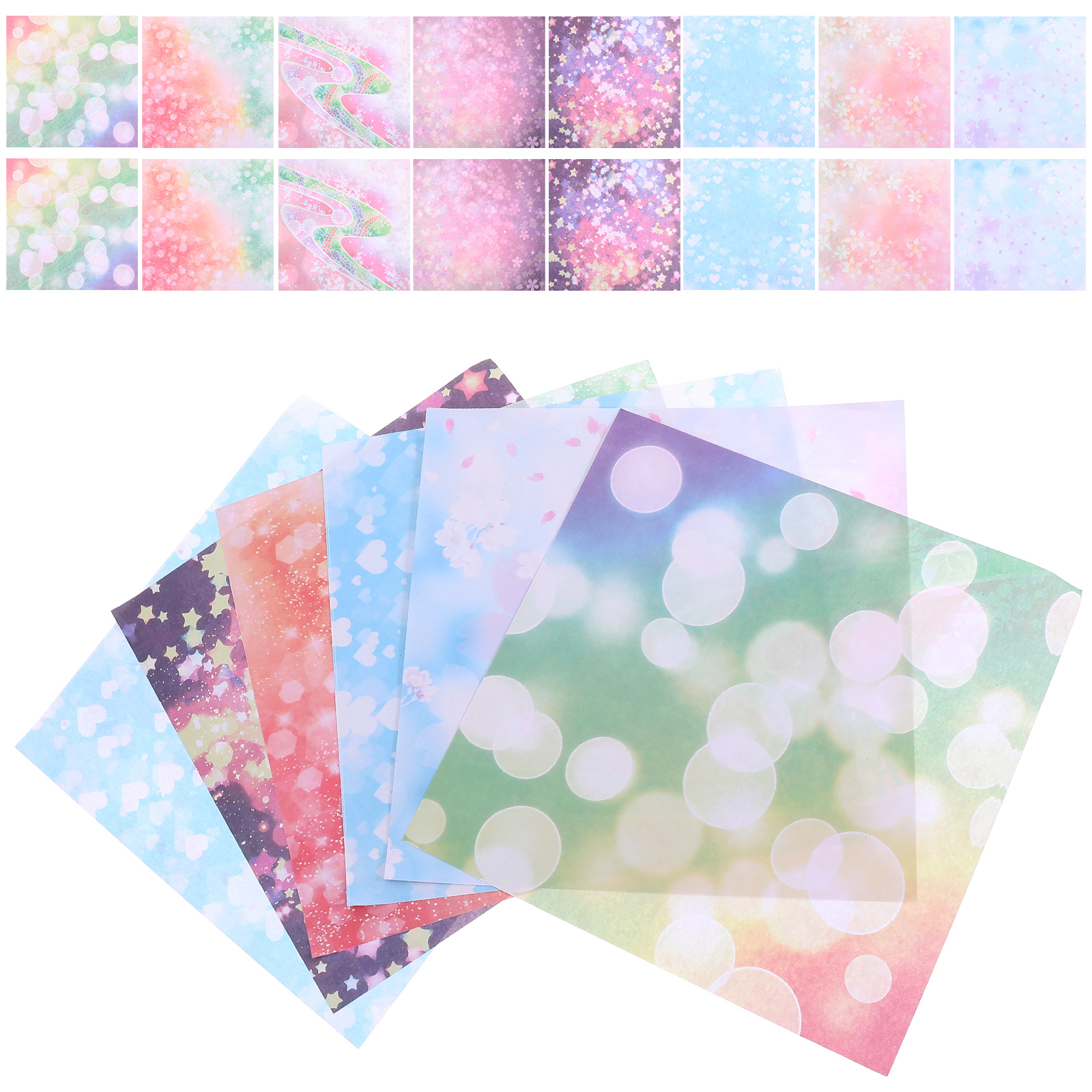 Origami Paper 50 Sheets DIY Folding Craft Handcraft Handicraft Double ...