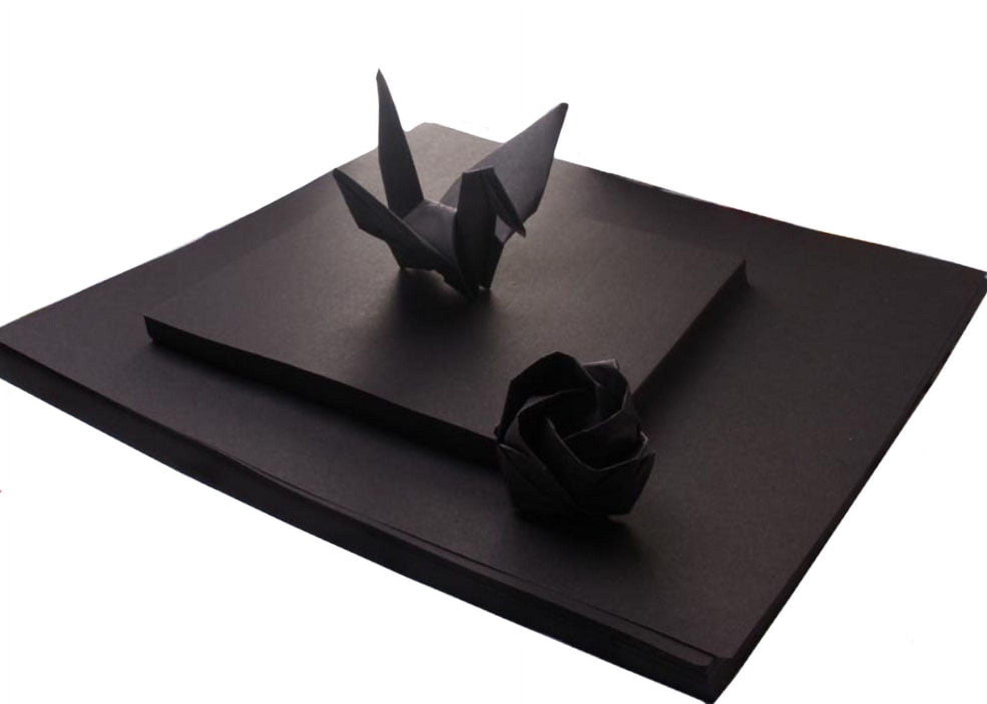 Origami Paper, 500 Sheets, Black Origami Paper, 6 Inch Square, Double ...