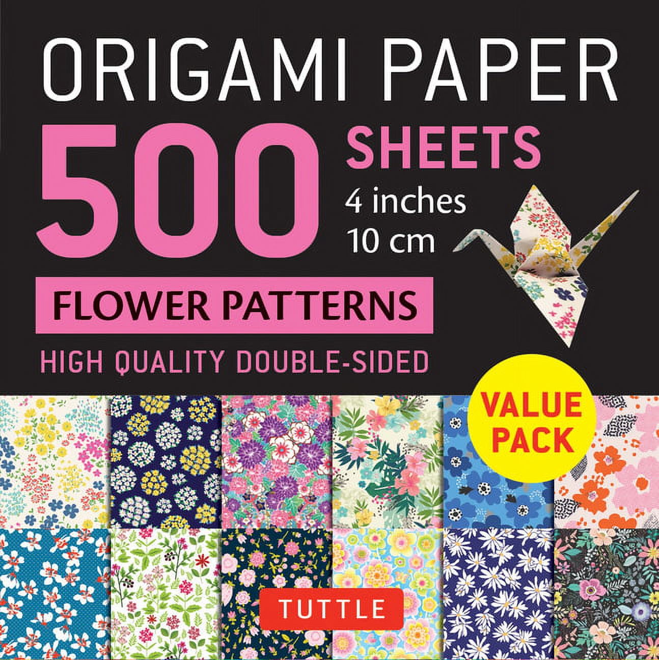 Origami Paper 500 Sheets Flower Patterns 4 (10 CM): Tuttle Origami ...