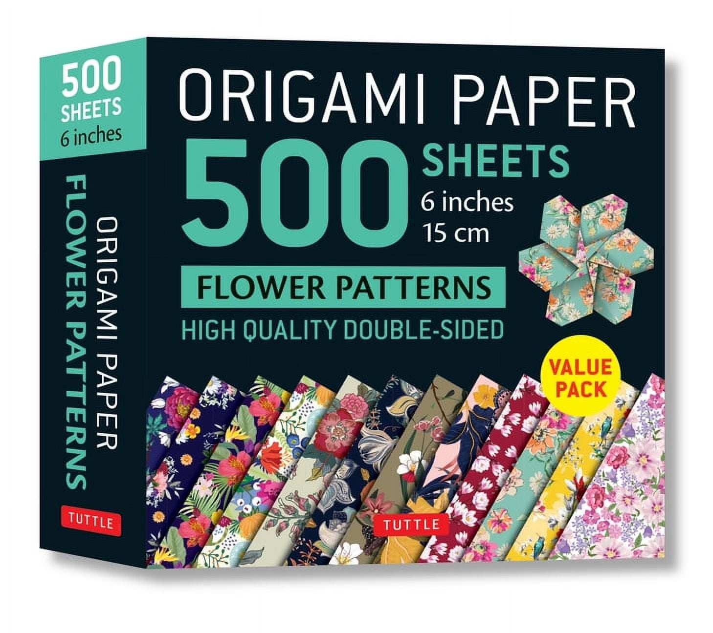 Origami Paper 500 Sheets Flower Patterns 6 (15 CM): Tuttle Origami ...