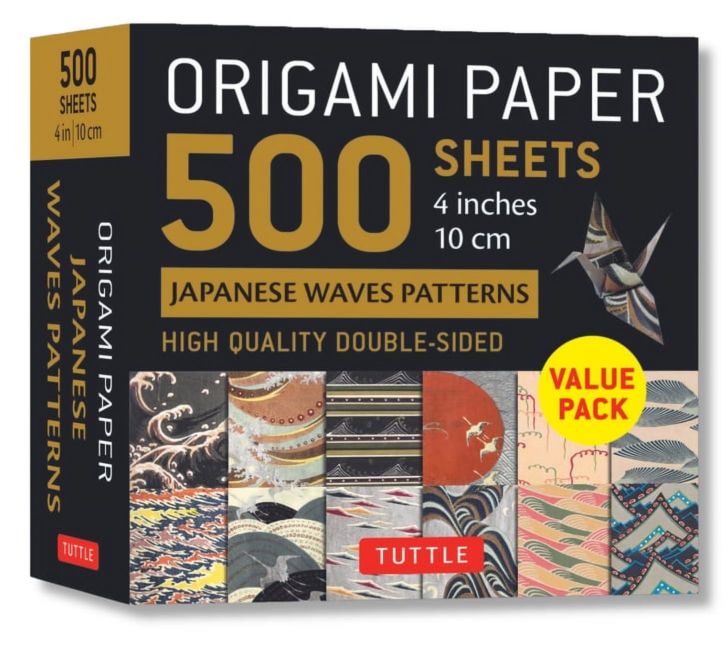 Origami Paper 500 Sheets Japanese Waves 4 (10 CM) (Other) - Walmart.com