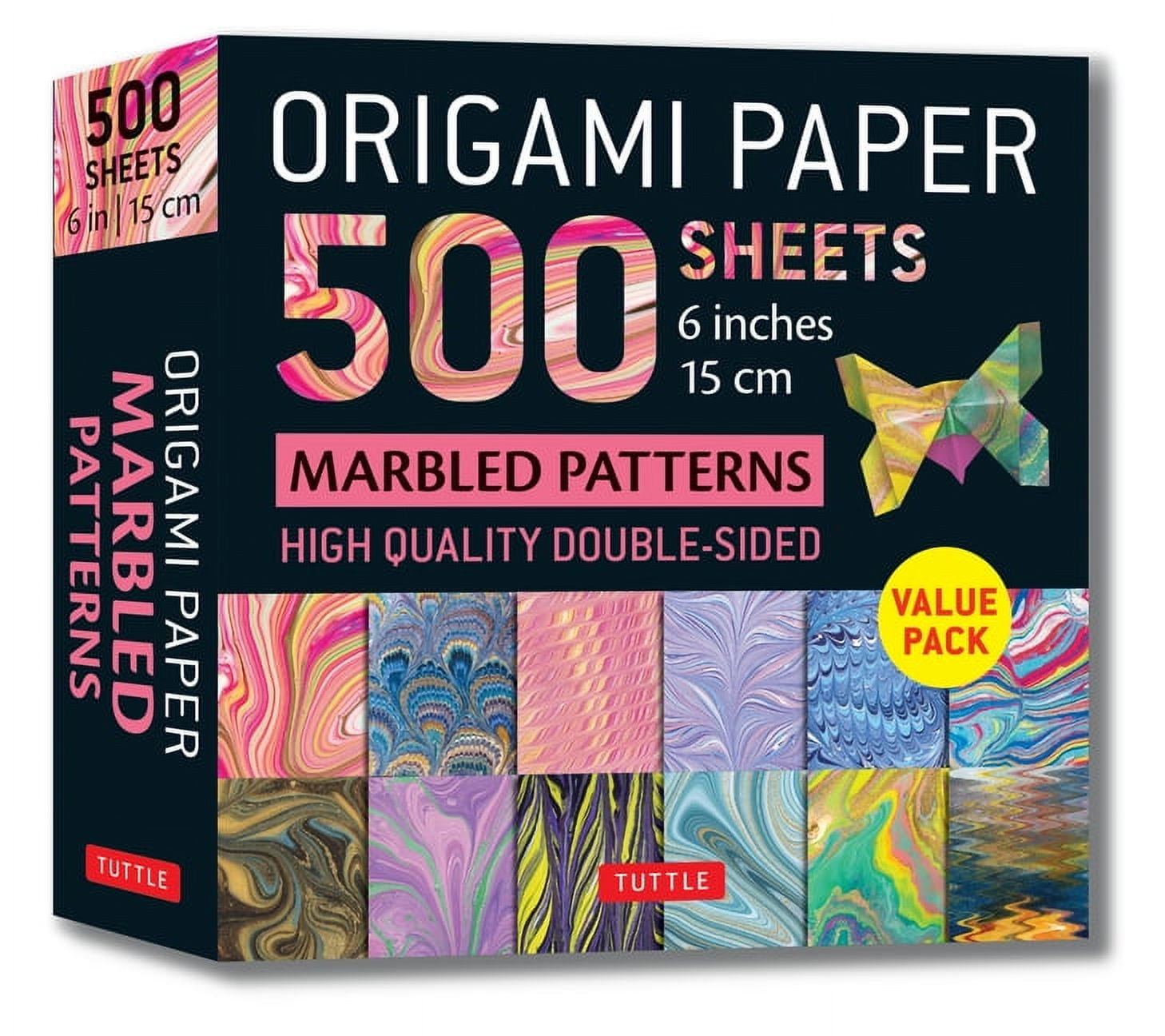 Tuttle Publishing, Origami Paper, 500 Sheets, Marbled Patterns 6 ...