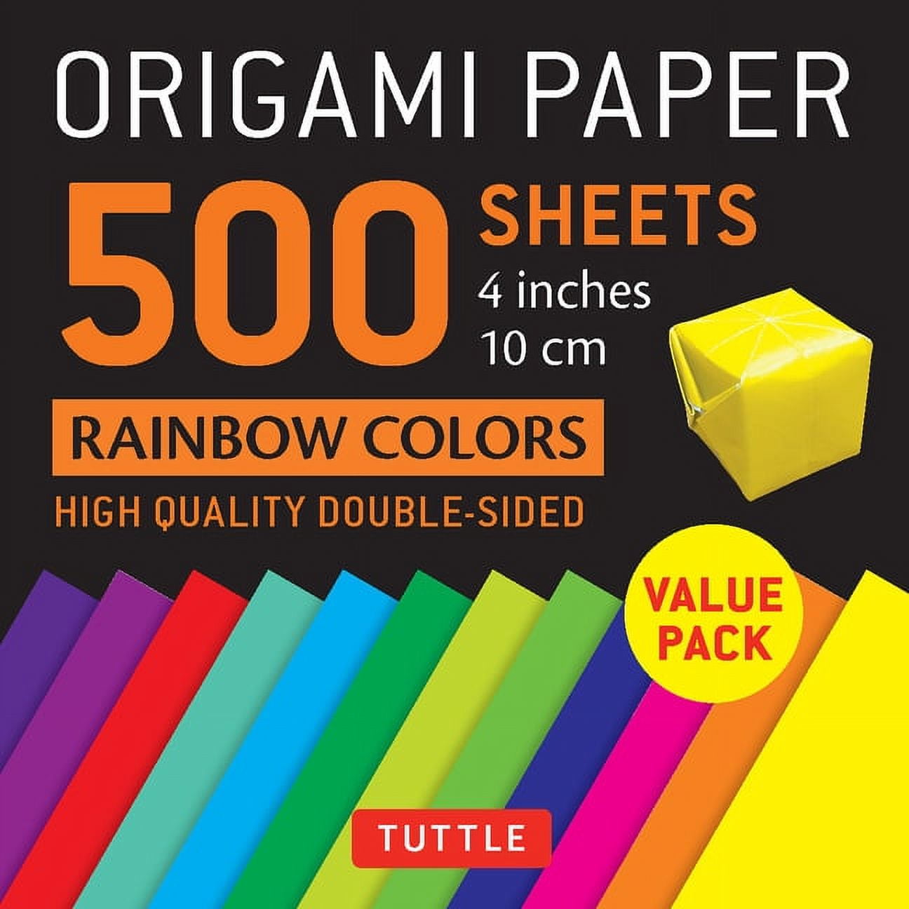 Origami Paper 500 Sheets Rainbow Colors 4 (10 CM): Tuttle Origami Paper ...