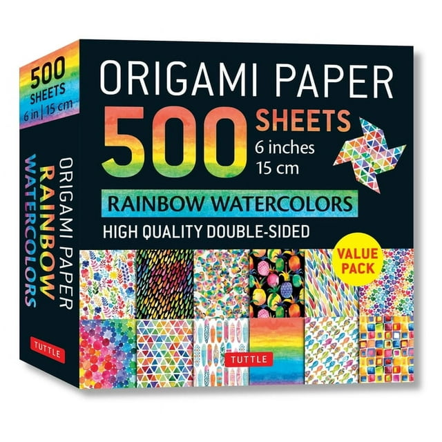 Origami Paper 500 Sheets Rainbow Watercolors 6 (15 CM): Tuttle Origami ...