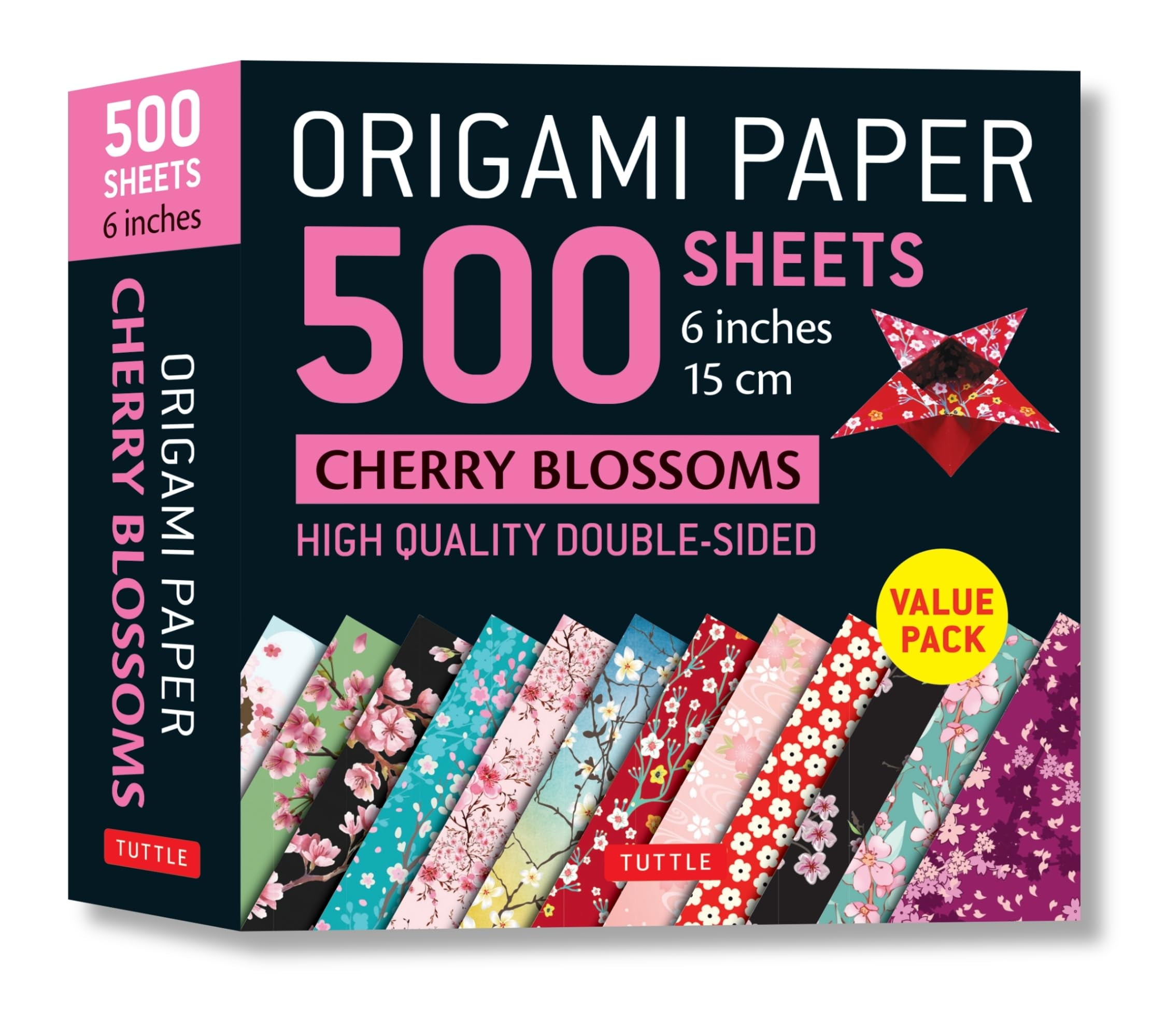 Origami Paper 500 sheets IFF17 Cherry Blossoms 6" (15 cm): Tuttle ...
