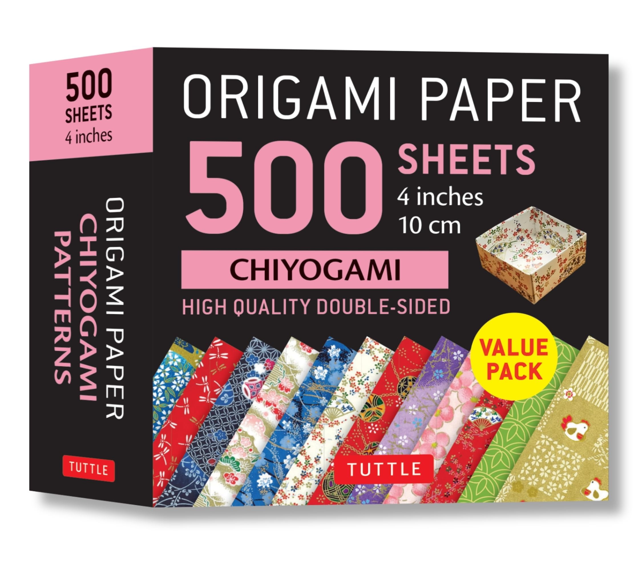 Origami Paper 500 sheets RRF12 Chiyogami Patterns 4" (10 cm): Tuttle ...