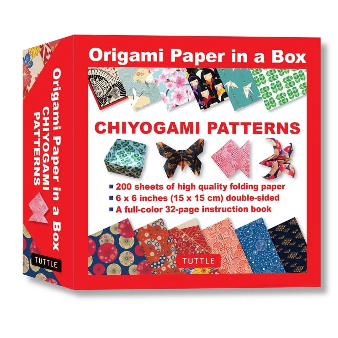 Origami Paper in a Box - Chiyogami Patterns: 200 Sheets of Tuttle ...