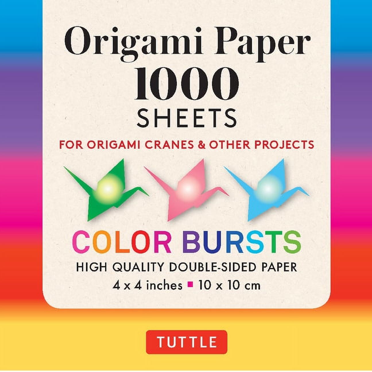 Origami Paper Color Bursts 1,000 Sheets 4 (10 CM): Tuttle Origami Paper ...