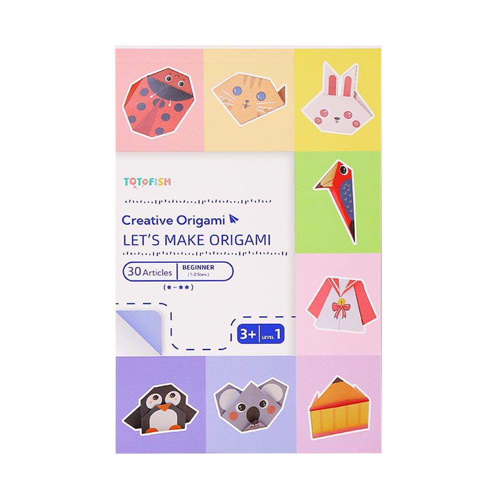 Origami Paper Craft Guiding Book Supplies For Beginners Art y Kids ...