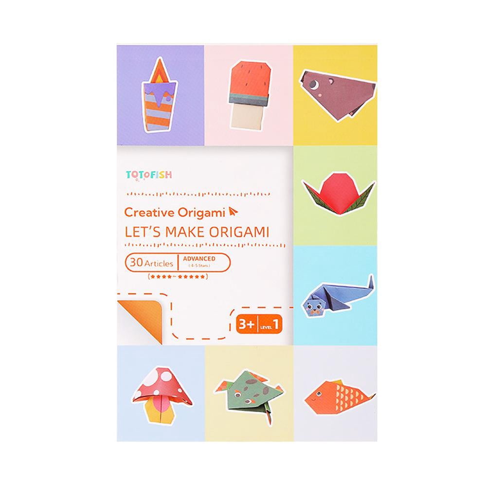 Origami Paper Craft Guiding Book Supplies For Beginners Kids DIY Art ...