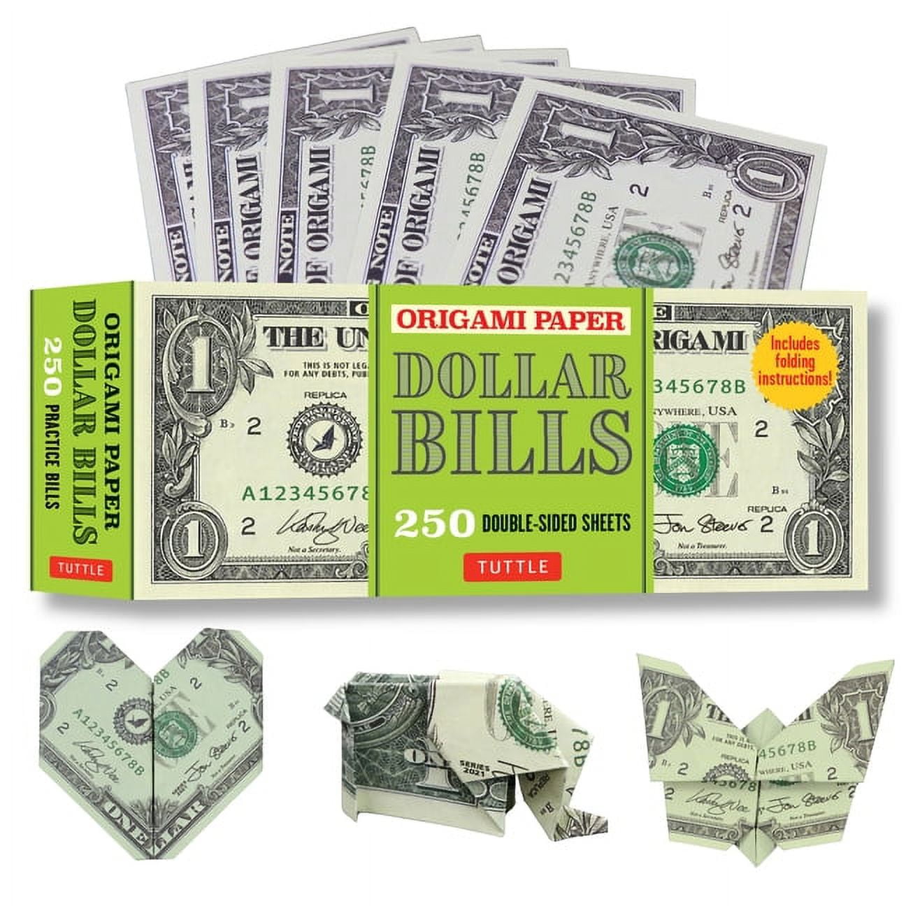 Origami Paper: Dollar Bills: Origami Paper; 250 Double-Sided Sheets ...