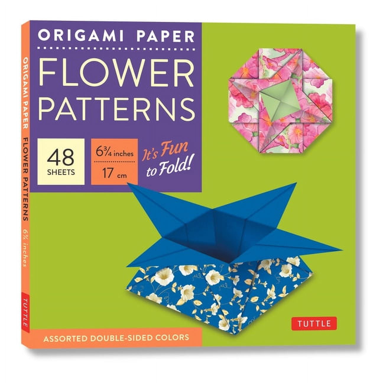 Origami Paper - Flower Patterns - 6 3/4 Size - 48 Sheets: Tuttle ...