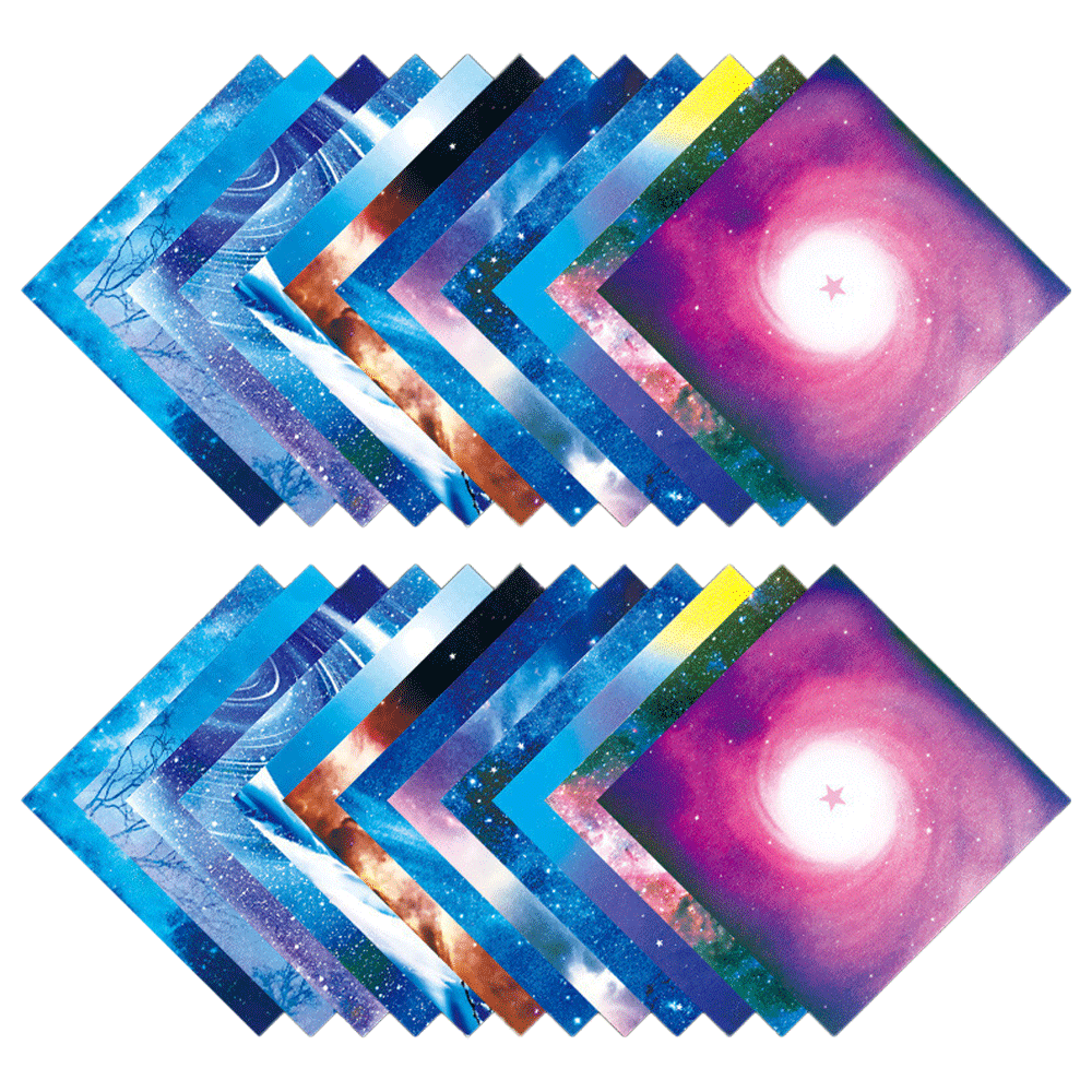 Origami Sheets 400 Sheets Galaxy Origami Paper - 3.75 Inch Square ...