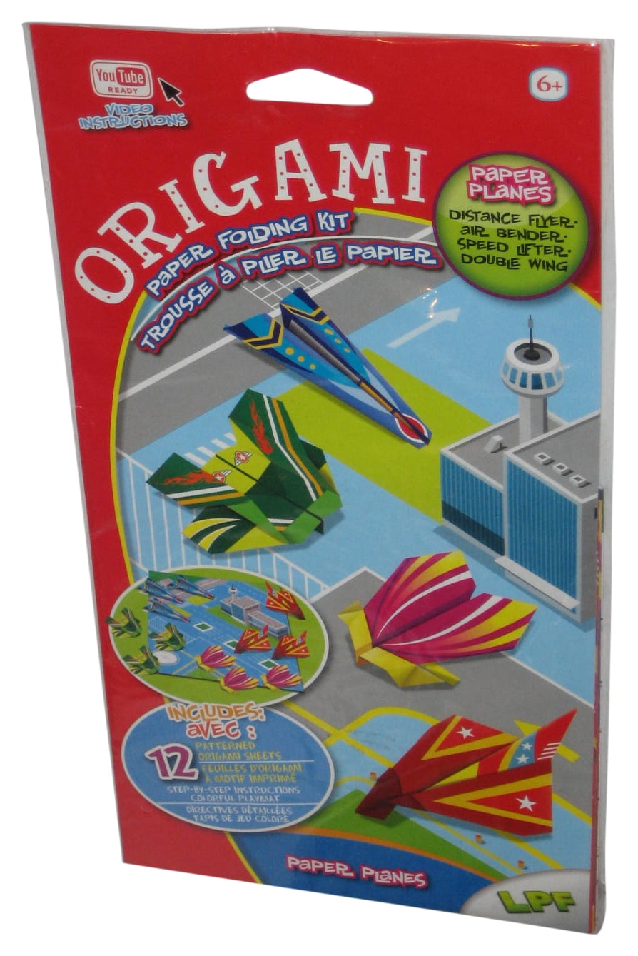 Origami Paper Planes LPF Folding Kit - (12 Petterned Sheets) - Walmart.com