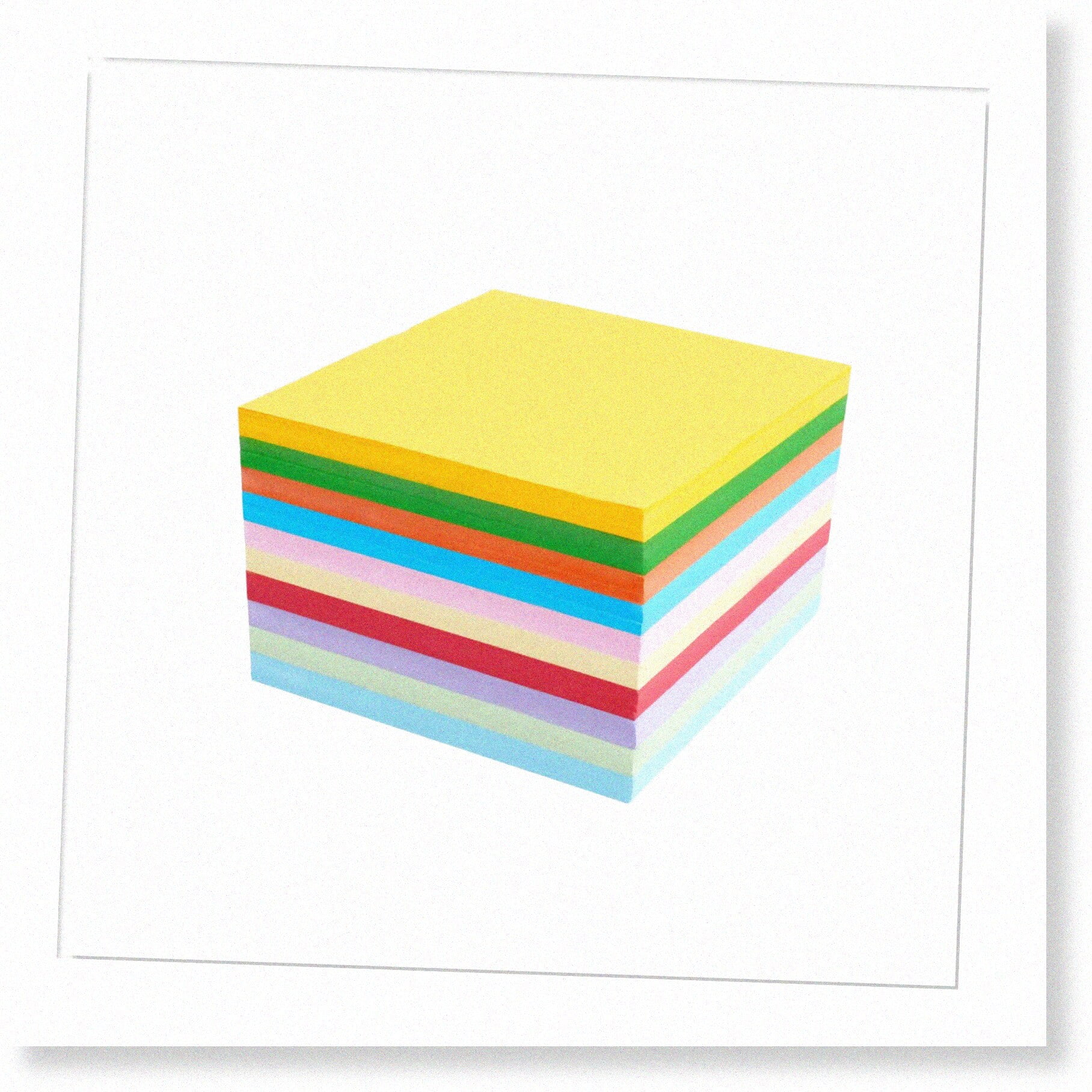 Origami Paper Set - 1000 Sheets, 10 Vibrant Colors, Square Crane Paper ...