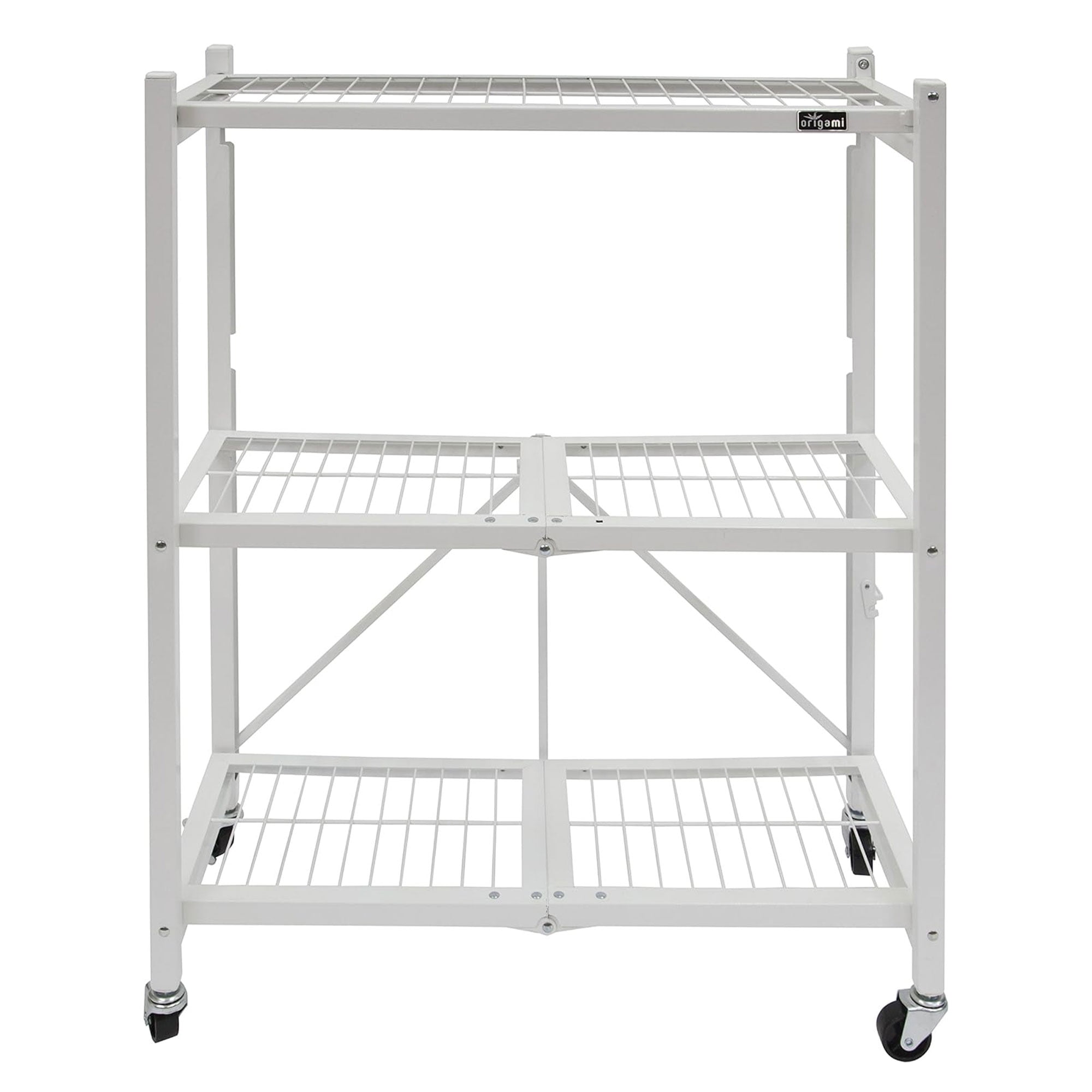 Origami R3 3 Tier Heavy Duty Foldable Garage Shelving with Wheels ...